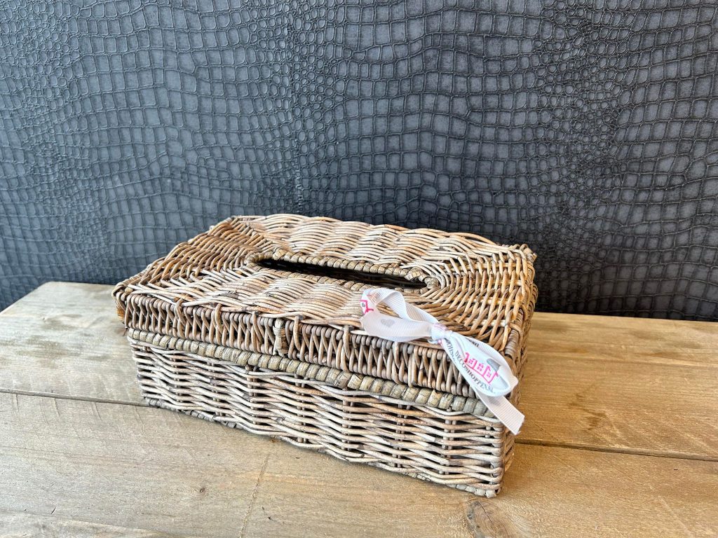 Rieten Tissue Box - Decoshoppen